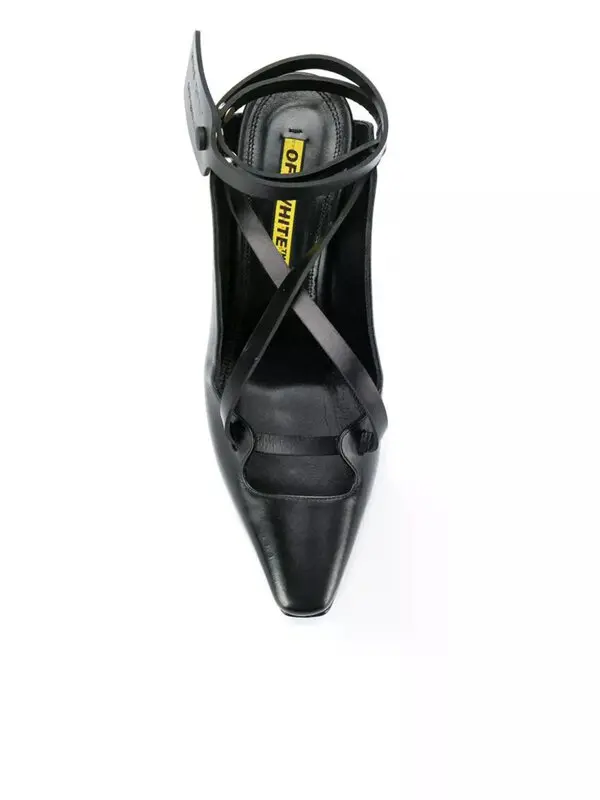 Off-White Warped Leather Pumps