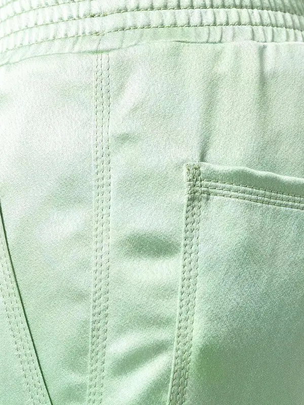 Off-White Satin Wide-leg Trousers