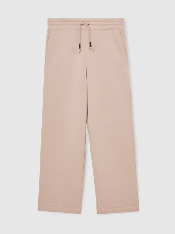REISS Monterey Cotton-blend Fleece-back Joggers