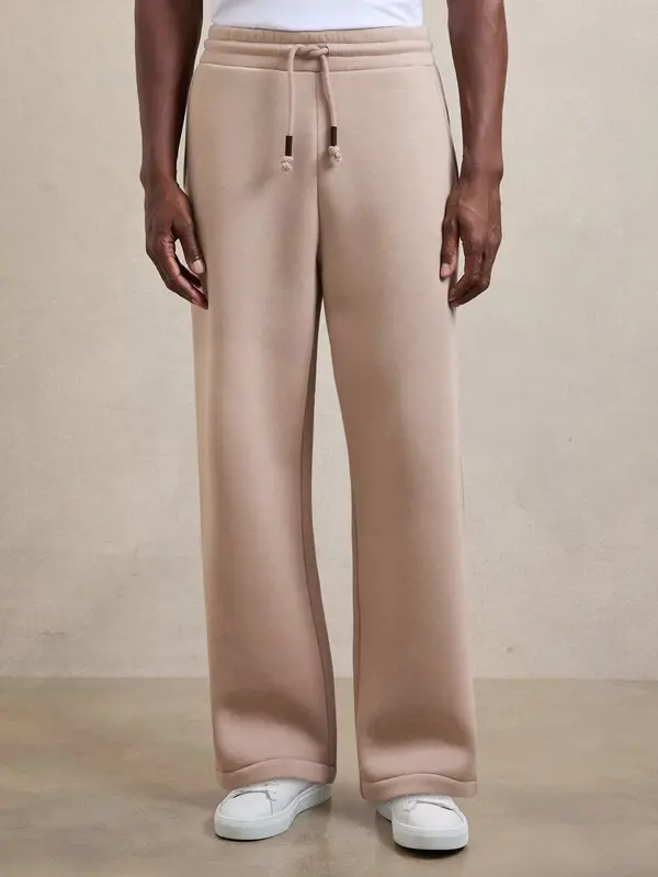REISS Monterey Cotton-blend Fleece-back Joggers