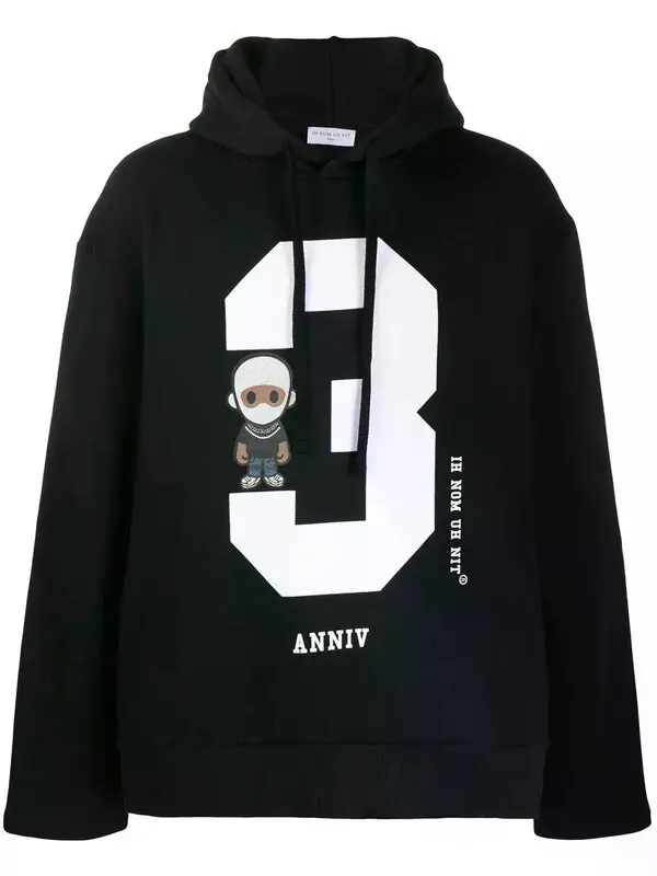 IH NOM UH NIT Number 3 Print Hoodie - Black
