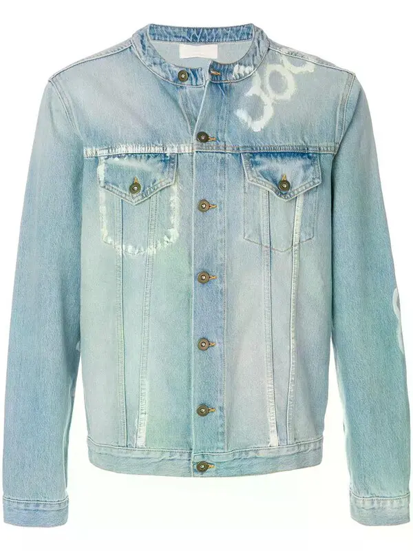 IH NOM UH NIT Printed Denim Jacket