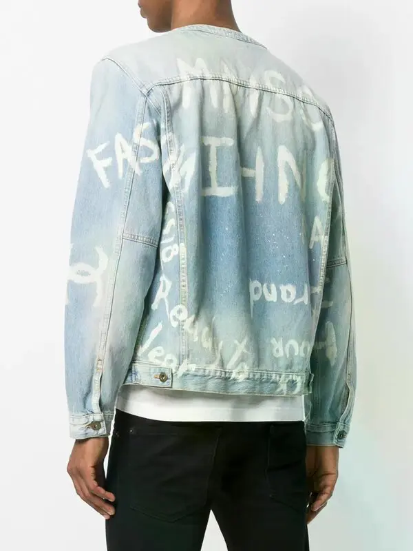 IH NOM UH NIT Printed Denim Jacket