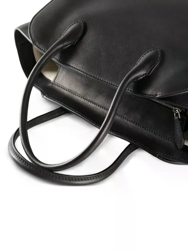 THE ROW Leather Tote Bag - Black