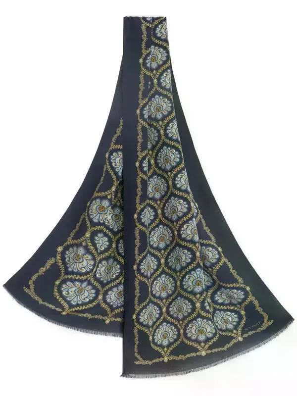 Etro Graphic-print Silk Scarf