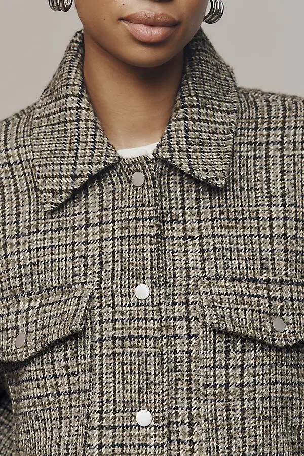 Maeve Tweed Shirt Jacket