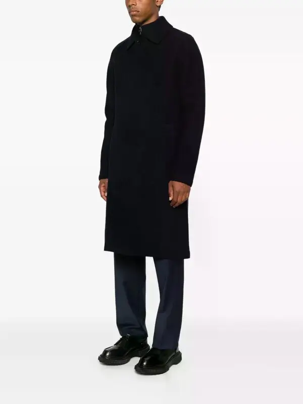 Harris Wharf London Raglan-sleeve Buttoned Coat