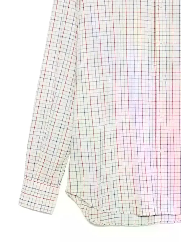 Aspesi Check-pattern Cotton-wool Shirt