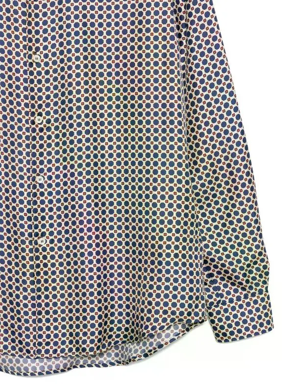 Aspesi Geometric-print Silk Shirt