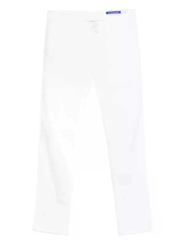 Jacob Cohen Button Trousers - White