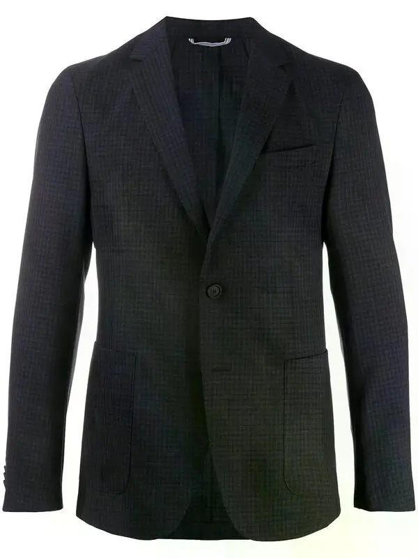 BOSS Checked Single-breasted Blazer