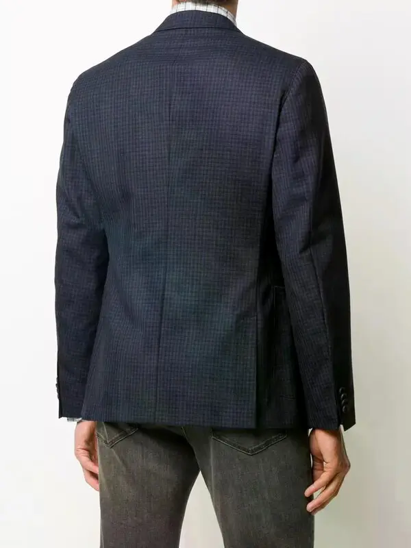 BOSS Checked Single-breasted Blazer