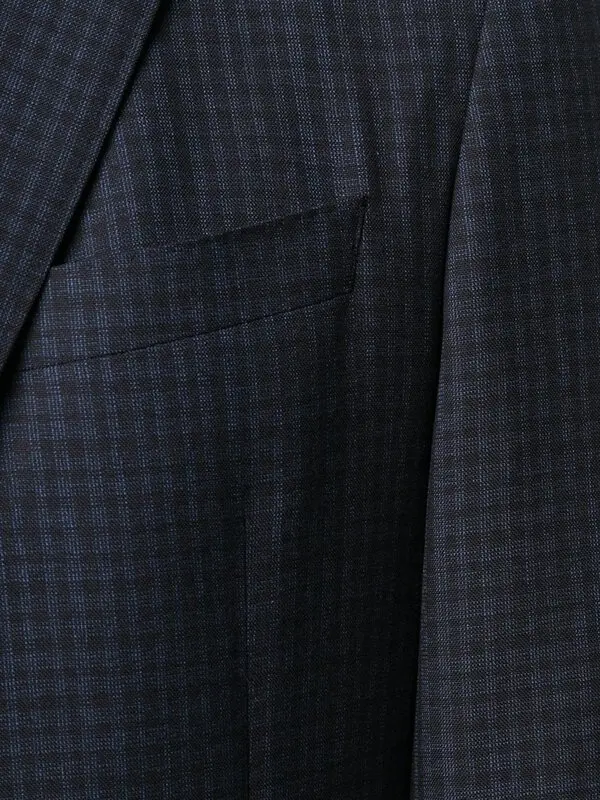 BOSS Checked Single-breasted Blazer