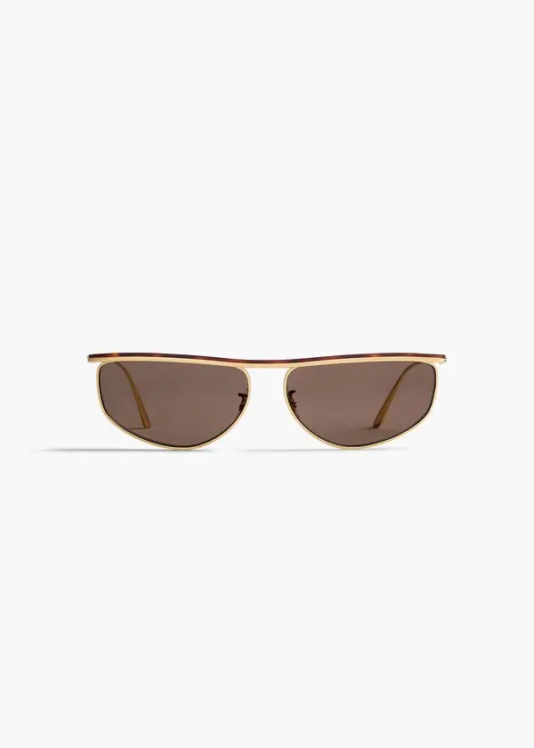 Khaite X Oliver Peoples 1986c Sunglasses - Gold / Brown