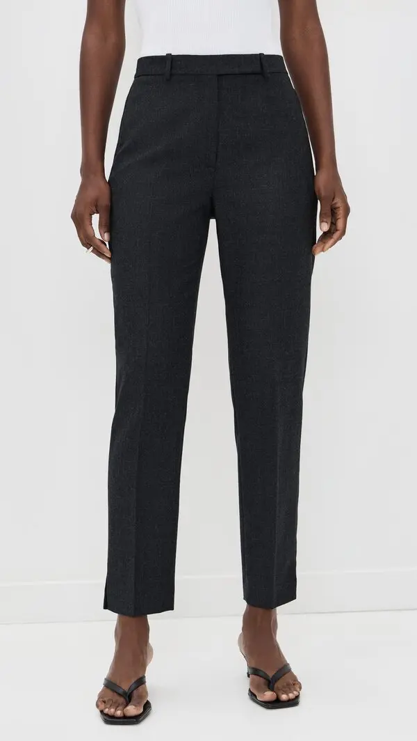 Theory Tapered High-waist Trousers