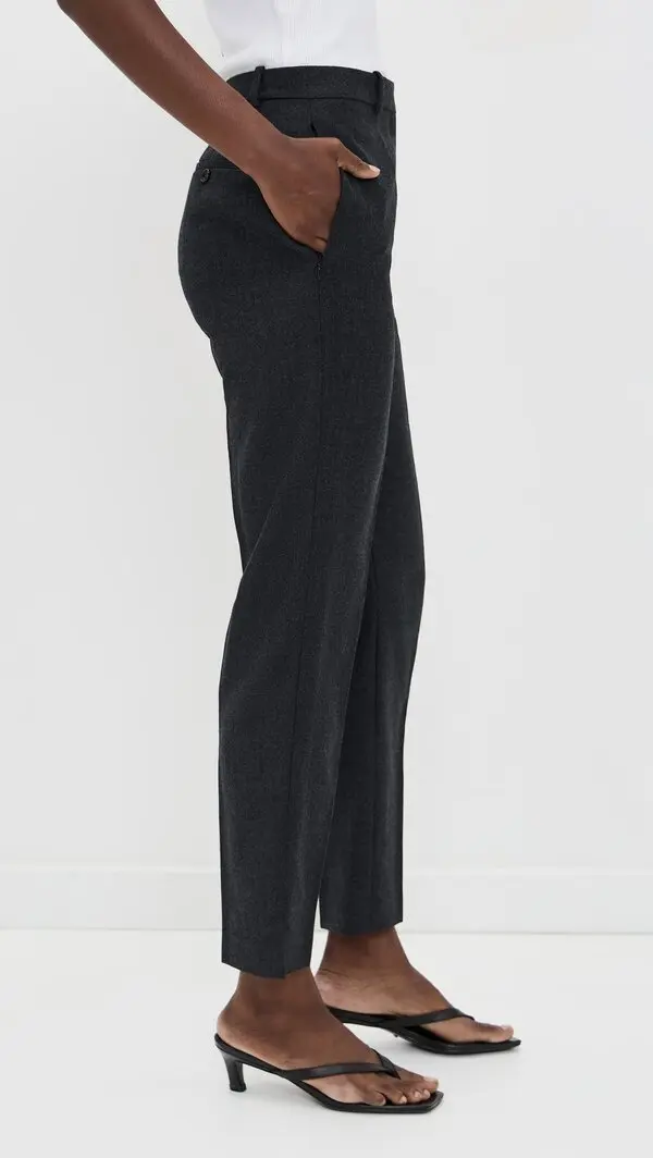 Theory Tapered High-waist Trousers