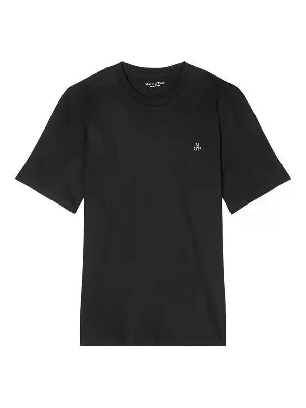 Marc O'polo Logo-embroidered T-shirt - Black