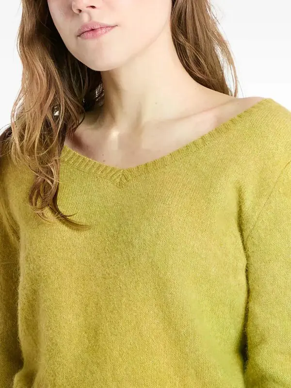 Calvin Klein Cropped V-neck Sweater