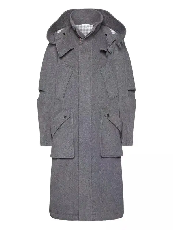 Thom Browne Cashmere Waterproof Hooded Parka