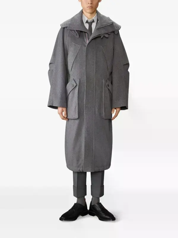 Thom Browne Cashmere Waterproof Hooded Parka