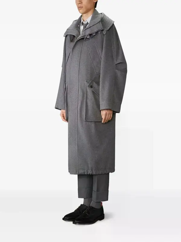 Thom Browne Cashmere Waterproof Hooded Parka