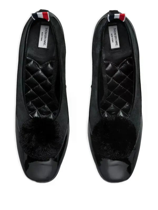 Thom Browne 90mm Pom-pom Opera Pumps