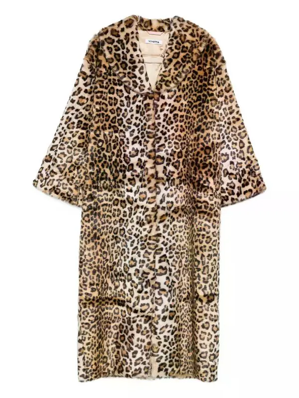 Vivetta Leopard-print Faux Fur Coat