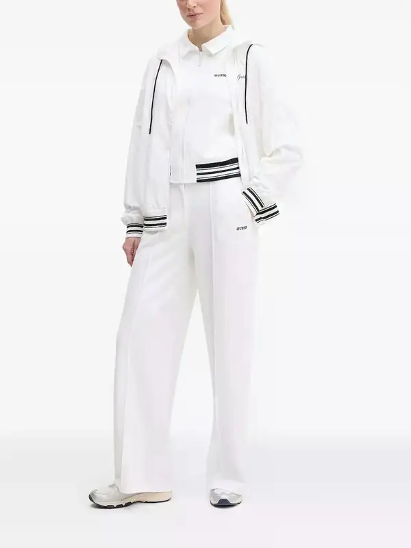 Guess Hooded Zip-front Jacket - White