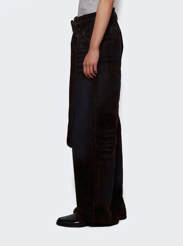 Acne Studios Belted Wide-leg Jeans
