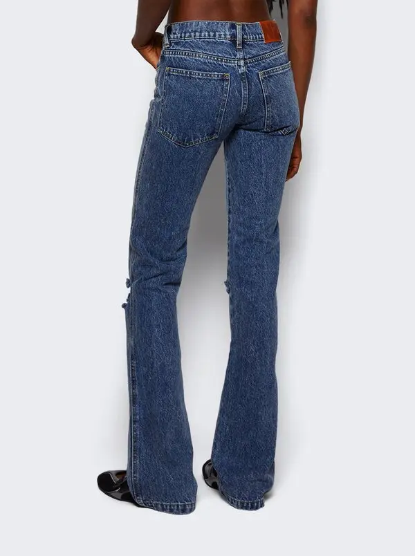 Natasha Zinko Distressed Knees Flared Jeans