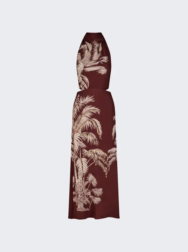Johanna Ortiz Encanto Invernal Midi Dress - Brown