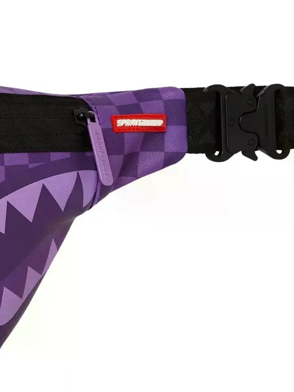 SPRAYGROUND Checked Shark-print Belt Bag