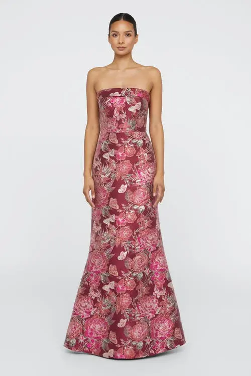 Theia Haven Strapless Gown