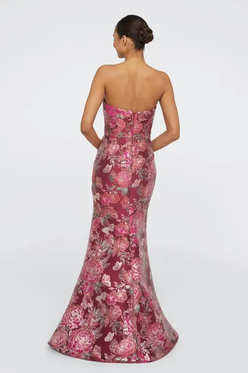 Theia Haven Strapless Gown