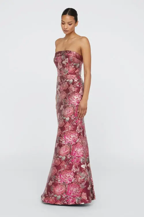 Theia Haven Strapless Gown