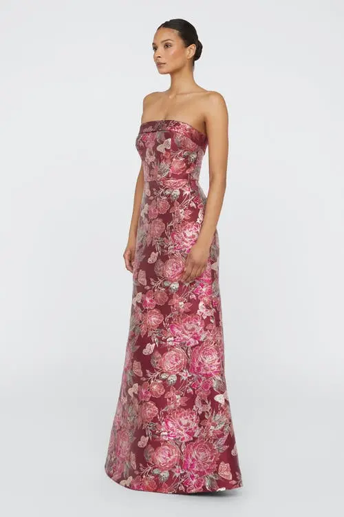Theia Haven Strapless Gown