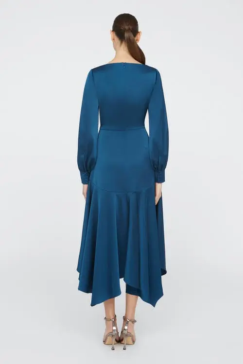 Theia Florence Handkerchief Dress