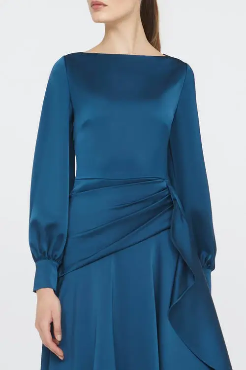 Theia Florence Handkerchief Dress