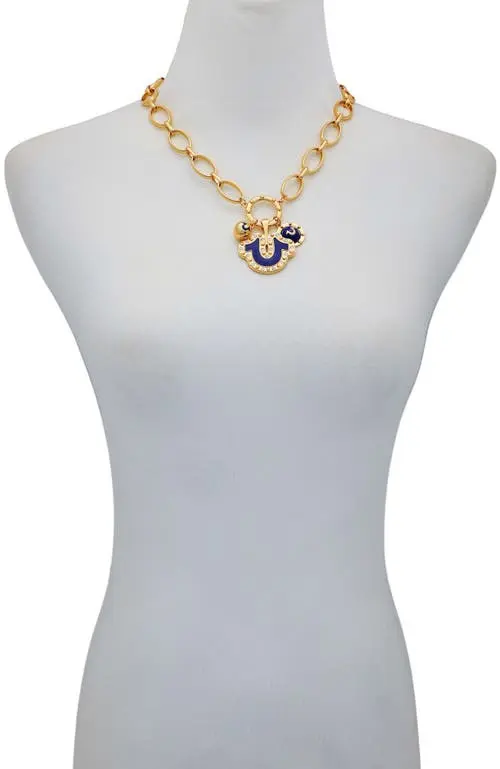 True Religion Horseshoe Chain Necklace