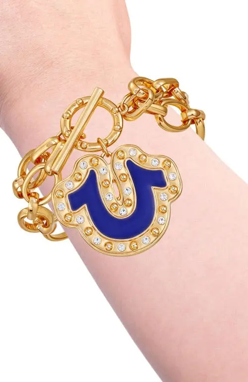 True Religion Horseshoe Charm Toggle Bracelet