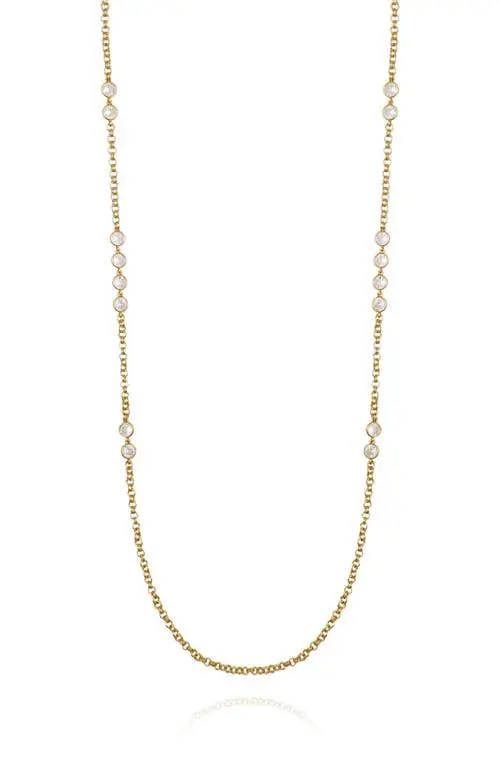 Vince Camuto Long Station Necklace - 14k Gold Plated