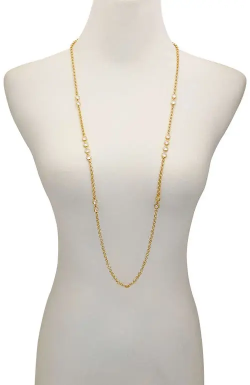 Vince Camuto Long Station Necklace - 14k Gold Plated