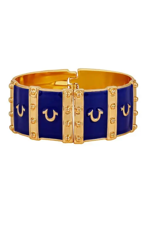 True Religion Statement Cuff Bracelet - Goldtone