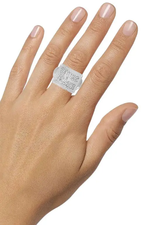 True Religion Logo Square Ring