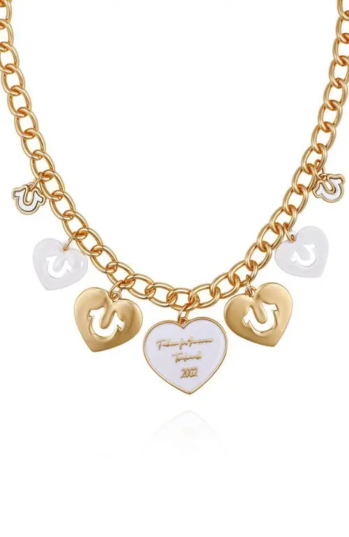 True Religion Charmy Heart Necklace