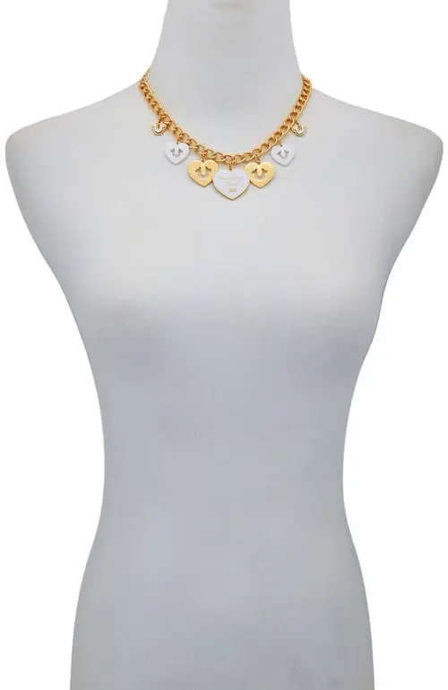 True Religion Charmy Heart Necklace