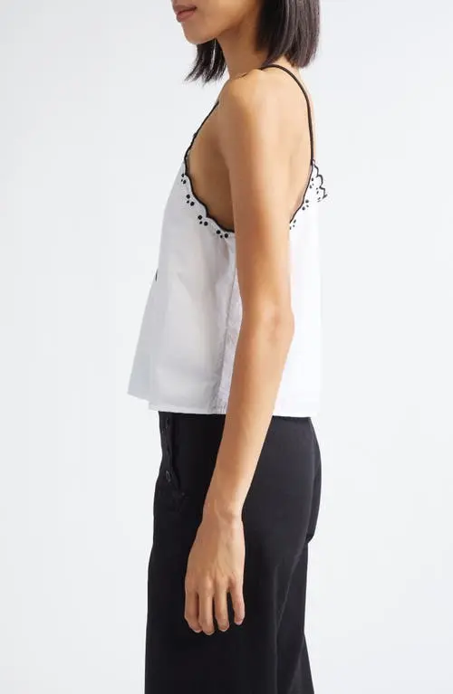 BODE Diamond Monogram Cotton Poplin Tank