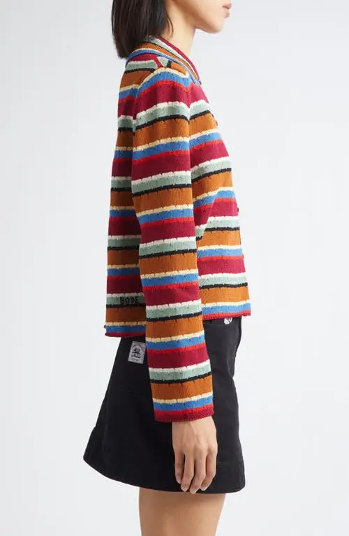 BODE Starkey Stripe Cotton Cardigan