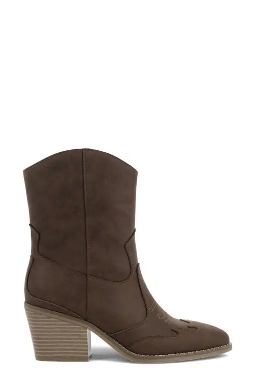 Mia Clorinda Western Boots - Chocolate