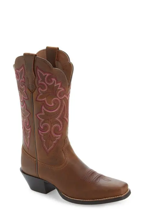 Ariat Roundup Western Boot - Powder Brown